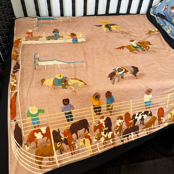 Kemp + Team Roping Mural Yearling Blanket – BuckarooBabyco