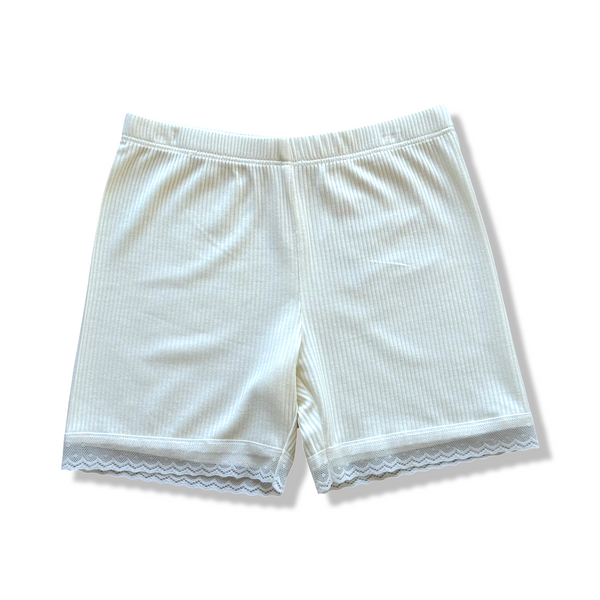 Ribbed lace-trimmed Modern Bloomers – BuckarooBabyco